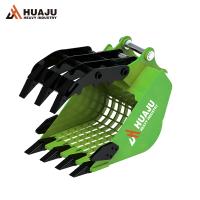 China Q345 Manganese Steel Clamp Bucket for Excavator Grapple 42CrMo Shaft Pin for sale