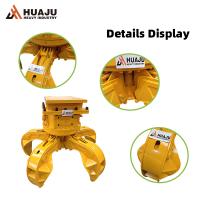 China NM400 Steel Orange Peel Grapple 360 Degree Rotary Hydraulic Excavator Attachment for sale