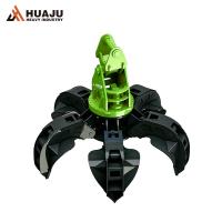 China NM400 Steel Orange Peel Grapple 360 Degree Rotary Hydraulic Excavator Attachment for sale
