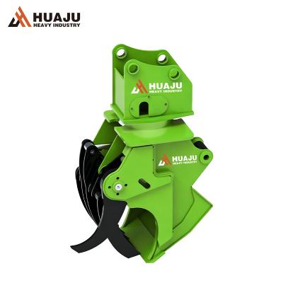 China Excavator 360 Degree Rotating Shear Bucket for Log Grabbing Heavy Duty Wear Resistant Steel for sale
