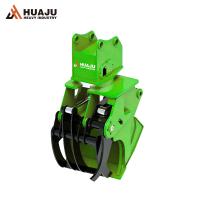 China Excavator 360 Degree Rotating Shear Bucket for Log Grabbing Heavy Duty Wear Resistant Steel for sale