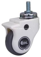 China Maximum Load 70kg Threaded Swivel TPU Medical Caster E3733-77 for Hospital Equipment for sale