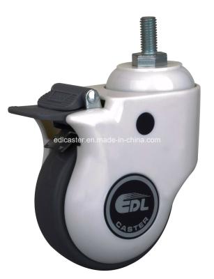 China 115kg Threaded Brake TPE Medical Caster E5744-57 for Heavy-Duty Medical Equipment for sale