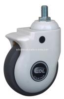 China Threaded Swivel TPU Medical Caster E5734-77 for Easy Maneuverability in Hospitals for sale