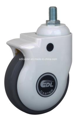 China Threaded Swivel TPU Medical Caster E5734-77 for Easy Maneuverability in Hospitals for sale