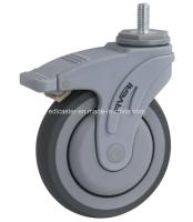 China 5inch Threaded Brake TPR Caster K5415-736 145kg Maximum Load for Industrial Equipment for sale