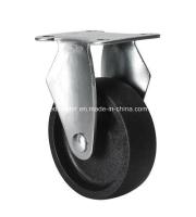 China Heavy Duty 26025-03 Zinc Plated Rigid Po Caster for Heavy Load Transportation for sale
