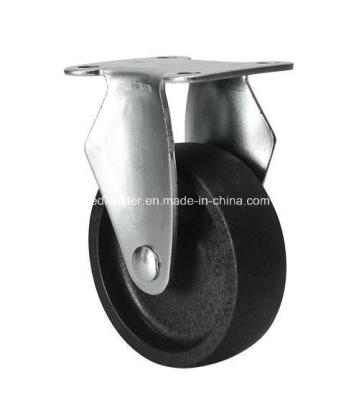 China Heavy Duty 26025-03 Zinc Plated Rigid Po Caster for Heavy Load Transportation for sale