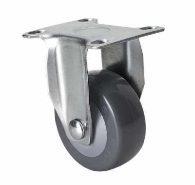 China Edl Light 36025-74 2.5mm Rigid PU Caster with Sleeve Bearing 70kg Load Capacity for sale