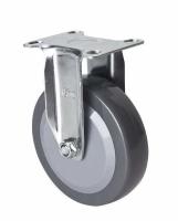 China 3604-74 Rigid Caster with Zinc Plated and PU Wheel 4