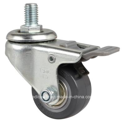 China Edl Mini 1.5 inch 40kg Threaded Brake Caster 26415-76 featuring Smooth Ball Bearing for sale