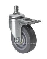 China 40kg Threaded Brake PU Caster 26425-76 Edl Mini 2.5
