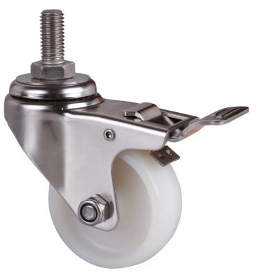 China 70kg Load Capacity TPA Threaded Brake Caster with 2.5