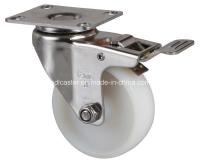China Stainless Steel Plate Brake Caster S3424-23 4