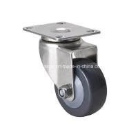 China Stainless Plate Swivel PU Caster S34125-74 2.5