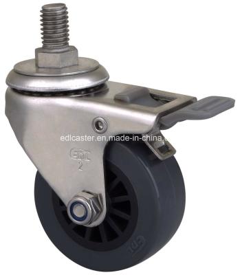 China Brake With Brake Grey Color Application Caster Stainless 2