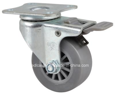 China 30kg Maximum Load Plate Brake TPE Caster 2622-53 for Edl Mini 2 Applications for sale