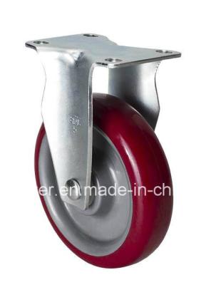China 130kg Load Capacity Derlin Bearing Red Color Caster for Medium Duty 5