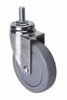 China 70kg Threaded Swivel TPE Caster 3734-57 TPE Wheel Thickness 2.5mm Sturdy Construction for sale