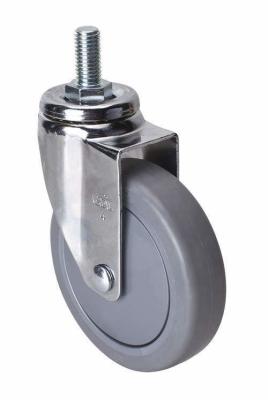 China 70kg Threaded Swivel TPE Caster 3734-57 TPE Wheel Thickness 2.5mm Sturdy Construction for sale