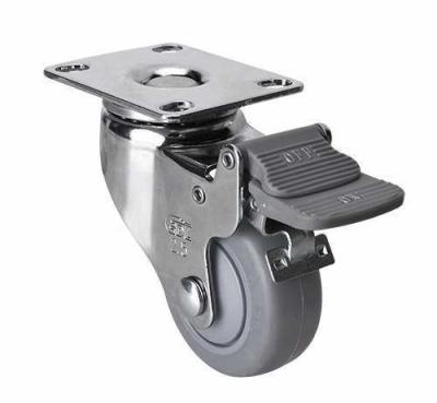 China Single Ball Bearing Grey TPE Caster Ideal for Edl Chrome 2.5