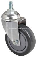 China Versatile 130kg Threaded Swivel PU Caster 5734-77 for Various Industrial Applications for sale