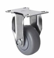 China Customized Request Get the 70kg Grey Rigid TPE Caster Edl Chrome 2.5
