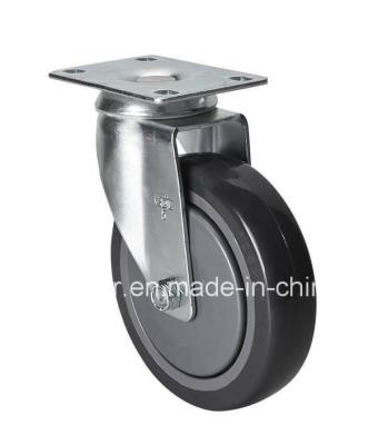 China 130kg Plate Swivel PU Caster Z5715-77 for Medium Duty Customization and Versatility for sale