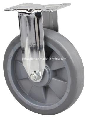 China Edl Chrome 6 Wheel 110kg Rigid TPE Caster 5706-57 with TPE Material and Rigid Design for sale