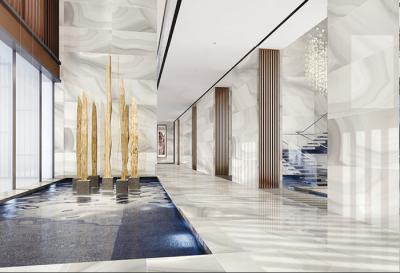 China Marble Effect Porcelain Tiles Matt White Finish 600x600mm 800x800mm PEI 4-5 Commercial Grade for sale