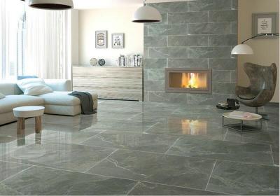 China Grey Polished Porcelain Floor Tiles with Acid Resistant Matte Surface - Commercial Grade Ceramic Flooring for sale