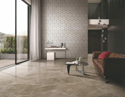 China Three Surface Brown Marble Porcelain Tile Shower - Matt Finish 600x300mm Slip-Resistant Bathroom Tiles for sale