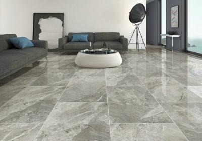 China Dark Grey Porcelain Marble Floor Tile 1200x600mm Non-Slip Chemical Resistant Large Format for sale