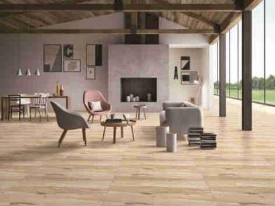 China 10mm Porcelain Wood Effect Outdoor Tiles Golden Yellow Color with Multiple Texture Combinations for Patios and Terraces for sale