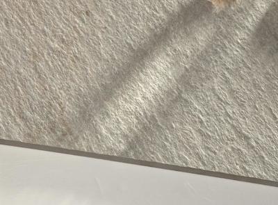 China Light Grey Exterior Porcelain Wall Tile with Less Than 0.05% Water Absorption Rate for Durable Facade Applications for sale
