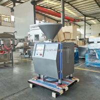 China Fully Automatic Sausage Filling Machine Electric Hydraulic Vacuum Stuffer for Chorizo/Ham with Enema Knot-Tying Large Capacity for sale