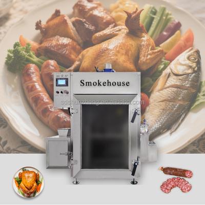 China Maisheng Professional Automatic Sausage Smokehouse Equipment Custom Solutions for Meat Fish Cheese Motor As Core Component for sale