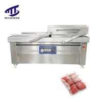 China Double Chamber Meat Vacuum Packing Machine Vacuum Chicken Packaging Sealer Commercial Use for sale