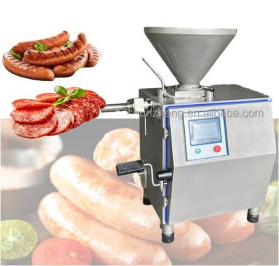 China Automatic Pneumatic/Hydraulic Sausage Stuffer Filling Machine Hot Dog Twister with Quantitative Enema for Efficient Meat Process for sale