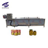 China Multi-functional Tunnel Pasteurizer Water Bath Packaged Pickled Cucumber Kimchi Pickles Pasteurizing and Cooling Line for sale