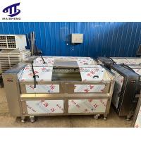 China Industrial Fruit and Vegetable Washing Machine Diamond Roller Yam Peeling Cleaning Equipment Brush Roller Washer Peeler for sale
