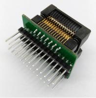China SOP28 SOIC28 SO28 to DIP28 Pitch 1.27mm IC Body Width 7.5mm 300mil OTS-28-1.27-04 IC programming test socket with ZIF ad for sale