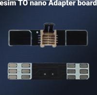 China ESIM to nano adapter board, double head nano writing board with chip holder, no need for soldering for sale