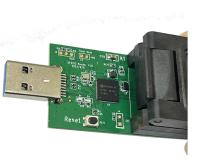China UFS153 TO USB3.0 Adaptateur De Programmeur 0.5mm IC PIN PITCH Prise Size 11.5*13mm IC Connector for sale