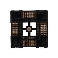 China Qfp80 Socket High Temperature Aging Resistant Seat Size 12 × 12mm Programming Adapter 0.5 Spacing for sale