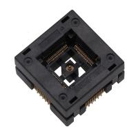 China Qfp80 Socket High Temperature Aging Resistant Seat Size 12 × 12mm Programming Adapter 0.5 Spacing for sale