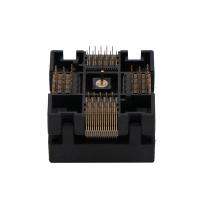 China Qfp64 Socket Aging Socket Size 10 × 10mm Burn In Socket 0.5 Spacing Test Socket Programming Adapter for sale
