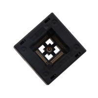 China Qfp64 Socket Aging Socket Size 10 × 10mm Burn In Socket 0.5 Spacing Test Socket Programming Adapter for sale