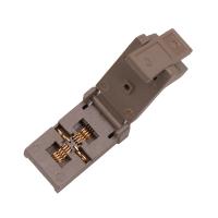 China Dfn8 Qfn8 Run-in Socket With Ground Spacing Of 0.5mm Chip Size 3 × 3mm Programmer Adapter Socket for sale