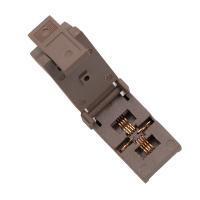 China Dfn8 Qfn8 Run-in Socket With Ground Spacing Of 0.5mm Chip Size 3 × 3mm Programmer Adapter Socket for sale